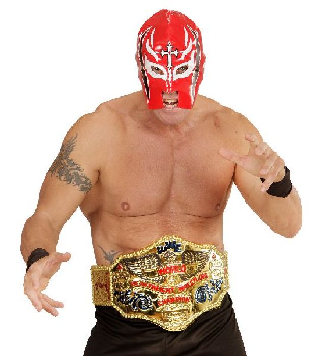 Masque de catcheur rouge Widmann, Super héros - Mondial Fete