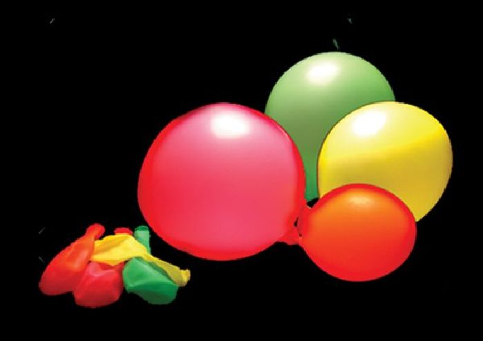 100 ballons Fluorescent assortis , Produits fluo. - Mondial Fete