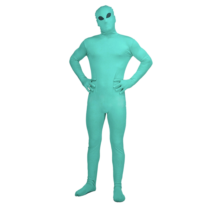 Combinaison seconde peau verte homme Mondial-fete, Costumes fluo ...